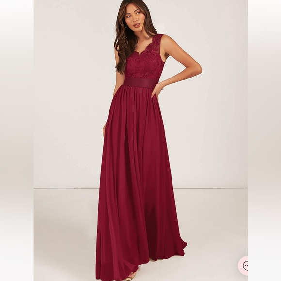 Azazie | Dresses | New Azazie Gertrude Red Prom Homecoming Bridesmaid ...